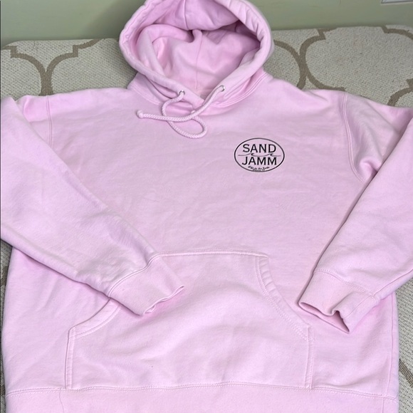 Sand Jamm | Tops | Sand Jamm Coastal Hood Pink Hoodie Sweatshirt | Poshmark